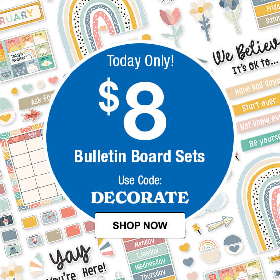 Carson Dellosa Education Ends Midnight 8 Bulletin Board Sets Milled
