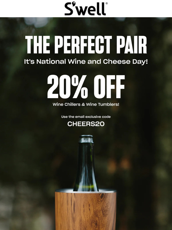 Swell: Celebrate Wine and Cheese Day With 20% Off Wine Chillers ...