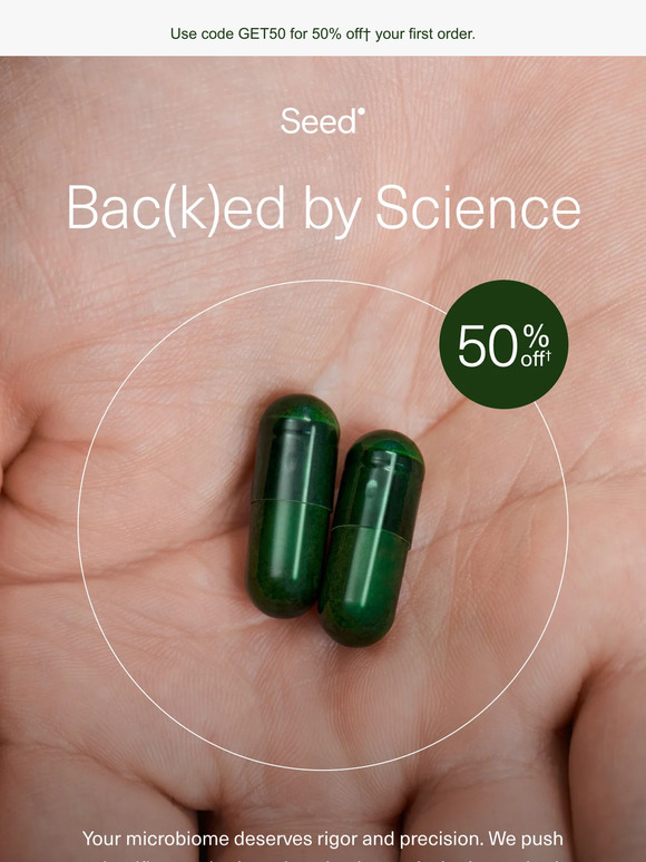 Seed: Your microbiome deserves science. 🔬 | Milled