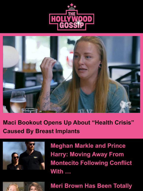 The Hollywood Gossip: Maci Bookout: My Breast Implants Nearly Killed Me ...