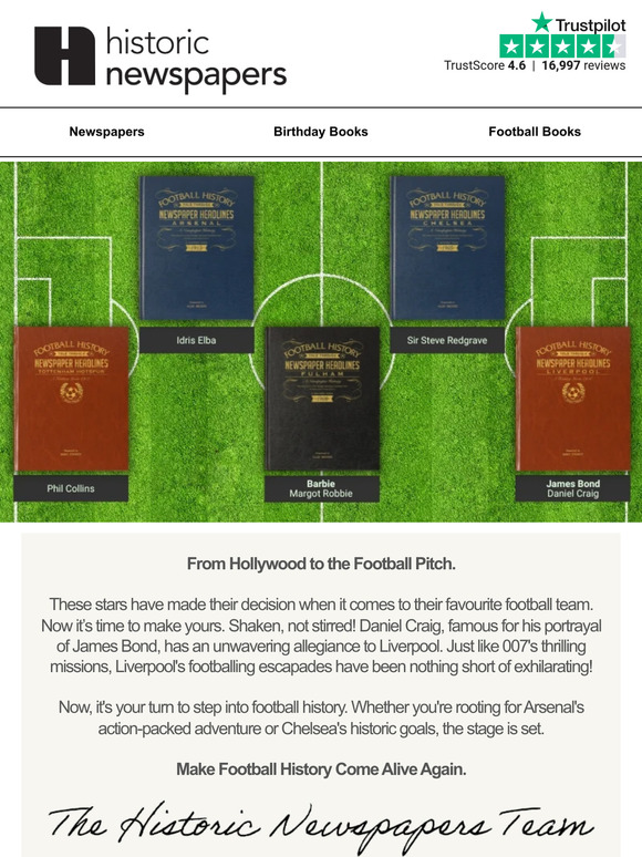 Historic Newspapers: 007's Football Favourite Revealed | Historic ...