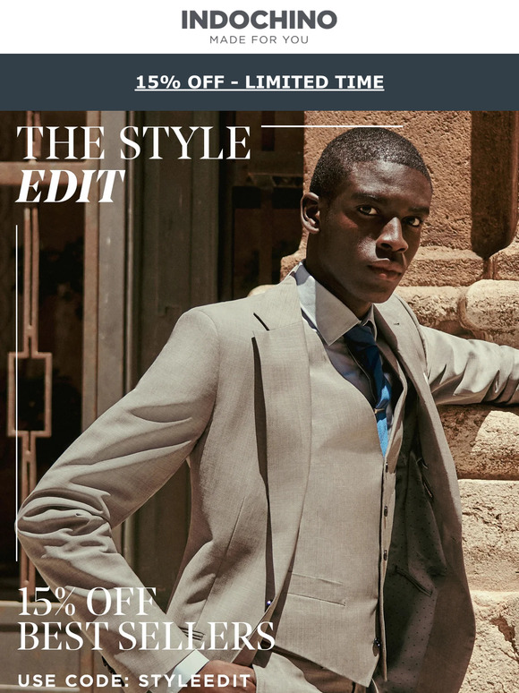 Indochino: Get inspired! Shop The Style Edit NOW | Milled