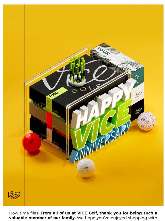 Vice Golf: Celebrating your Vice Anniversary | Milled