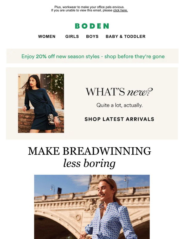 Boden: New styles on site (how exciting) | Milled
