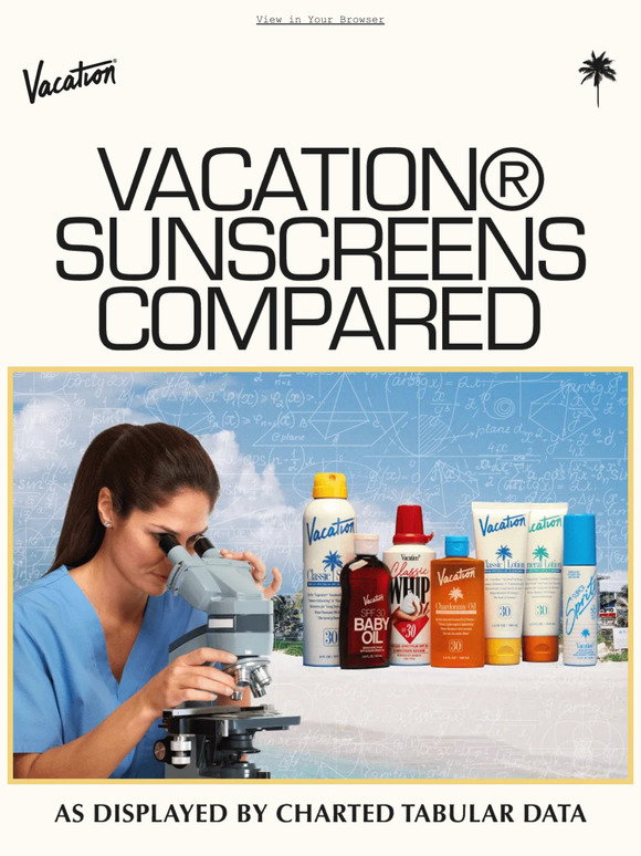 Vacation Inc.: Our Sunscreens Compared 📊 | Milled