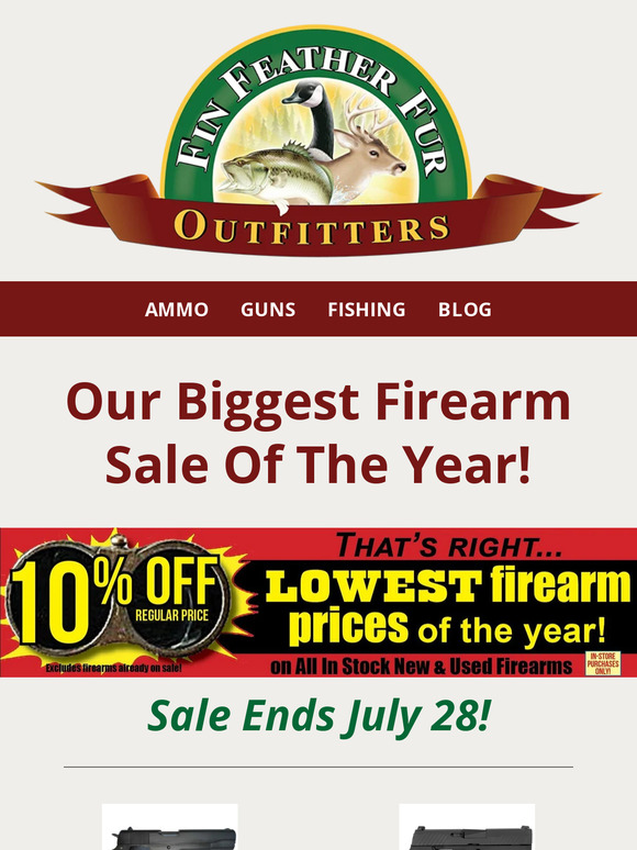 Fin Feather Fur Outfitters: Our Biggest Firearm Sale of The Year! | Milled