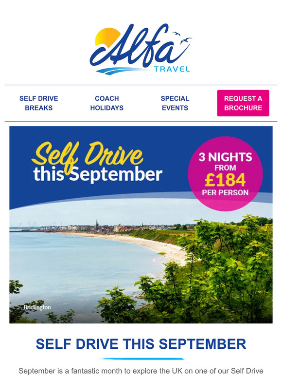 Alfa Travel: Explore the UK with a Self Drive Break this September | Milled
