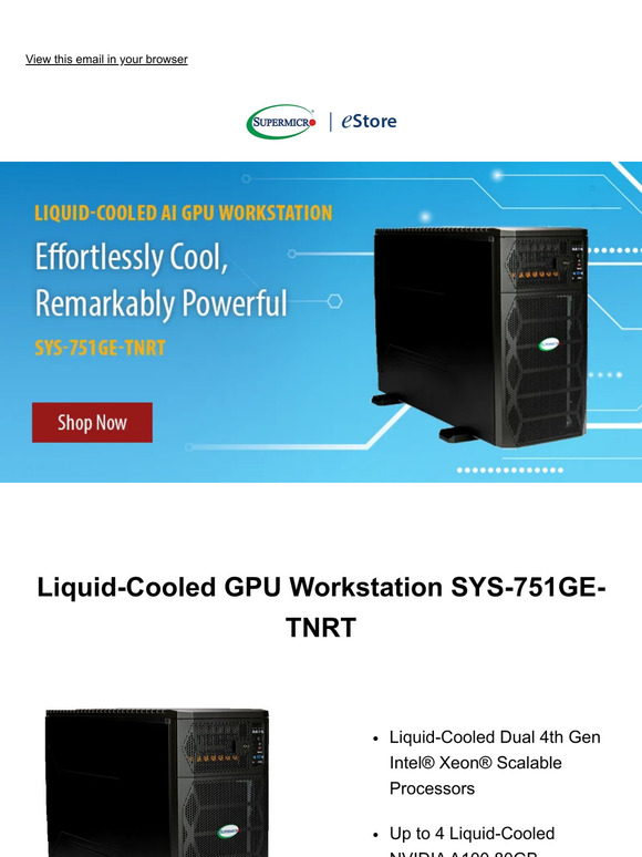 Supermicro: AI Just Got Cooler With This New Liquid-Cooled GPU Workstation | Milled