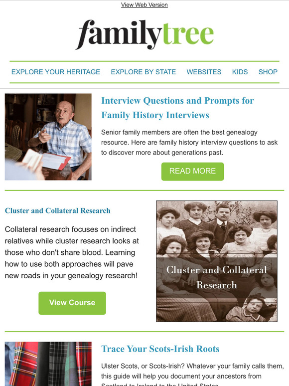 Family Tree Magazine: Genealogy Questions to Ask Older Relatives | Milled