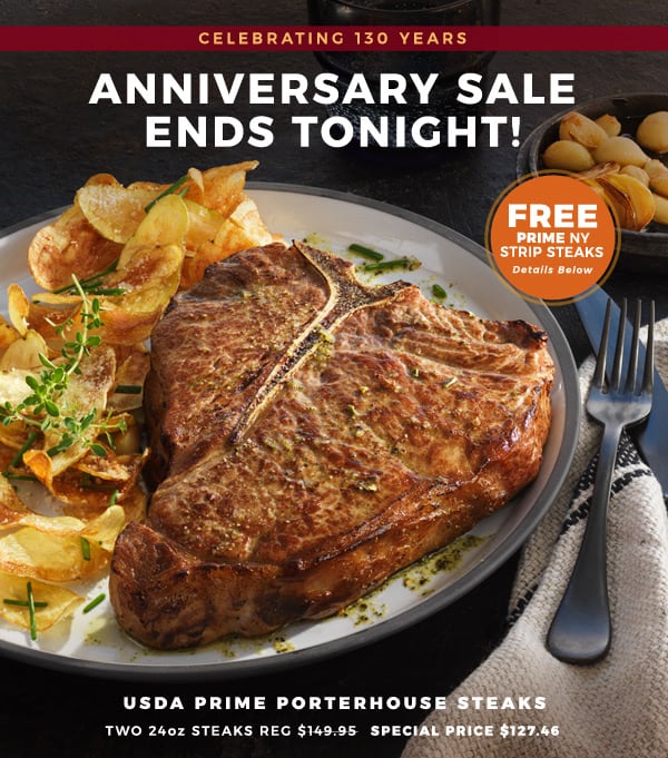 Allen Brothers: Our Anniversary Sale Ends Tonight! | Milled