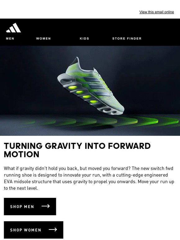 adidas: Introducing switch fwd. The running shoe that turns gravity ...