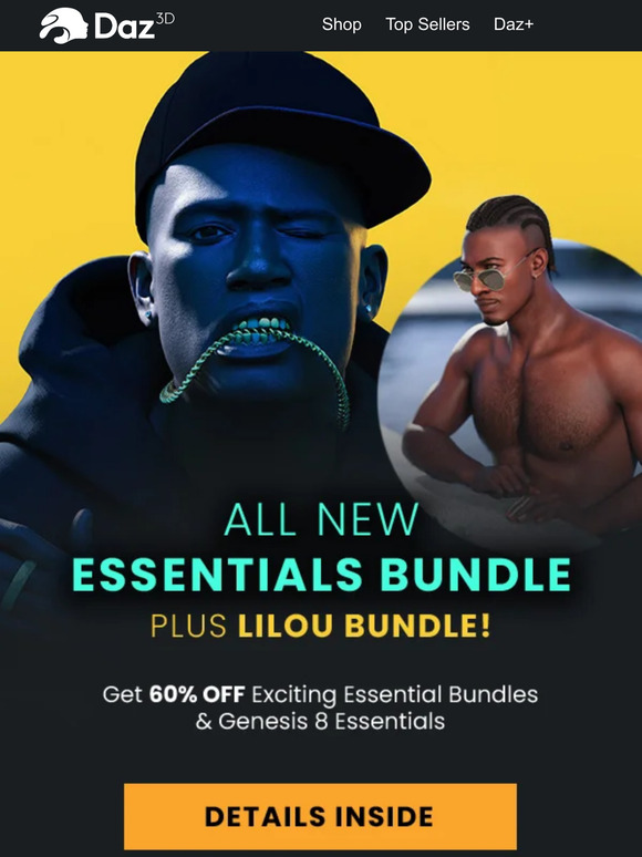 DAZ 3D: All New Essentials Bundle | Milled