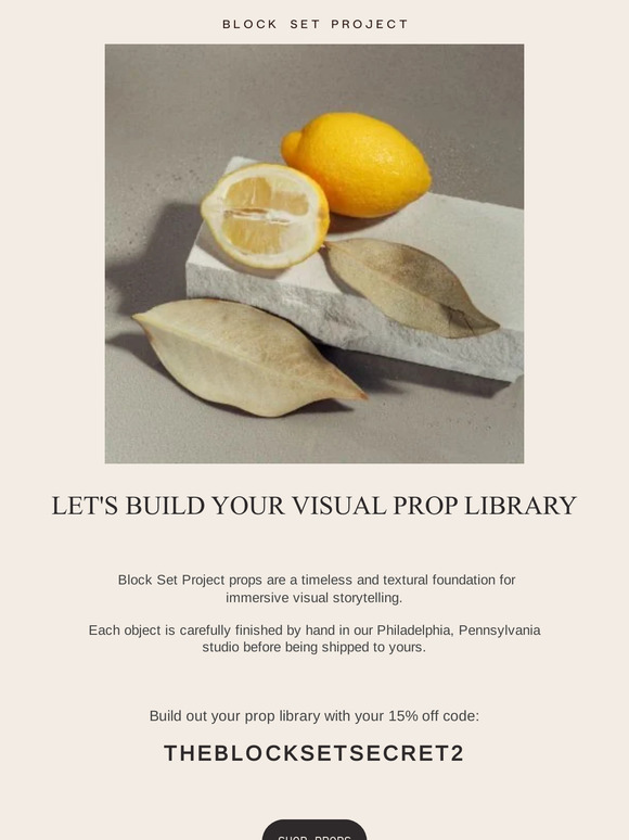 Block Set Project: timeless visual props for product photography ...