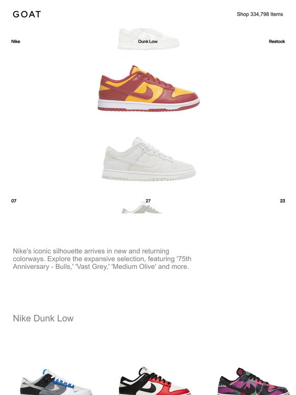 GOAT: [SEED] Nike Dunk Low Arrives in 9 Colorways | Milled