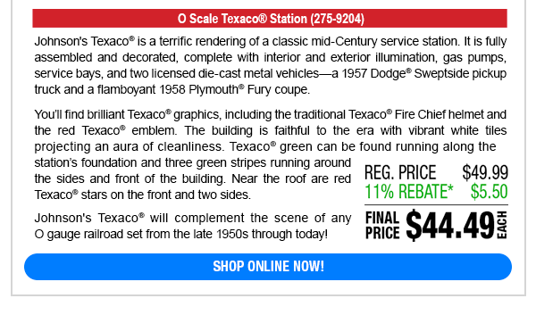 Menards: New! Texaco Gas Station from Menards! | Milled