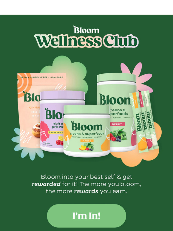 Bloom Nutrition: 🤑 Bloom Rewards is Here!!! | Milled