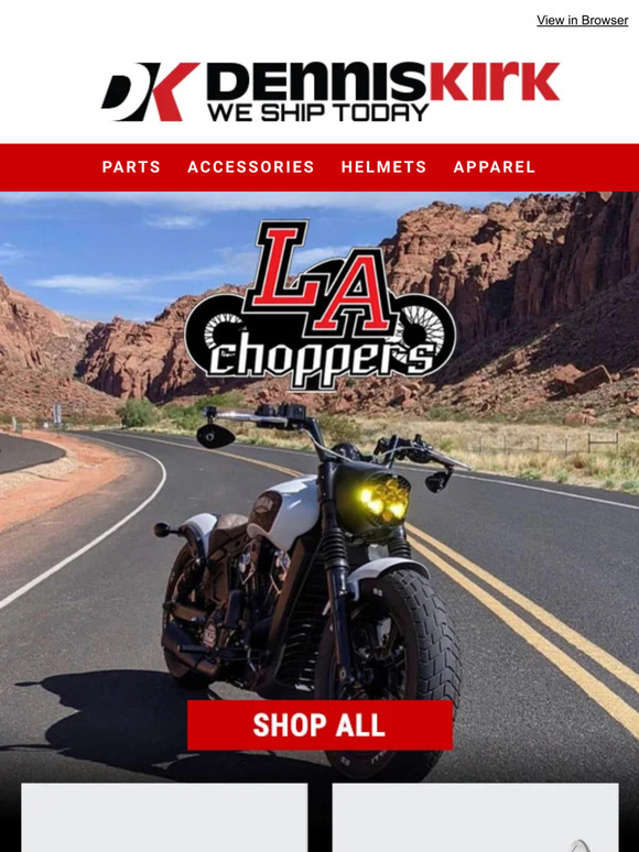Dennis Kirk: You deserve some new LA Chopper products for your Cruiser! | Milled