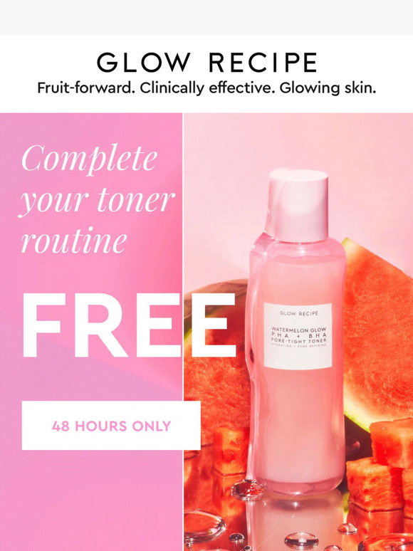 Glow Recipe: Upgrade your 🍉 Toner routine (FREE) | Milled
