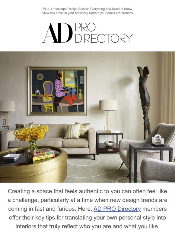 Architectural Digest: Finding Your Personal Interiors Style: AD PRO ...