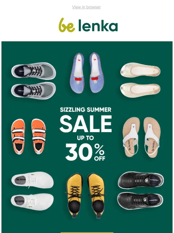 Be Lenka: Did you know? - Our biggest barefoot sale is now on! | Milled