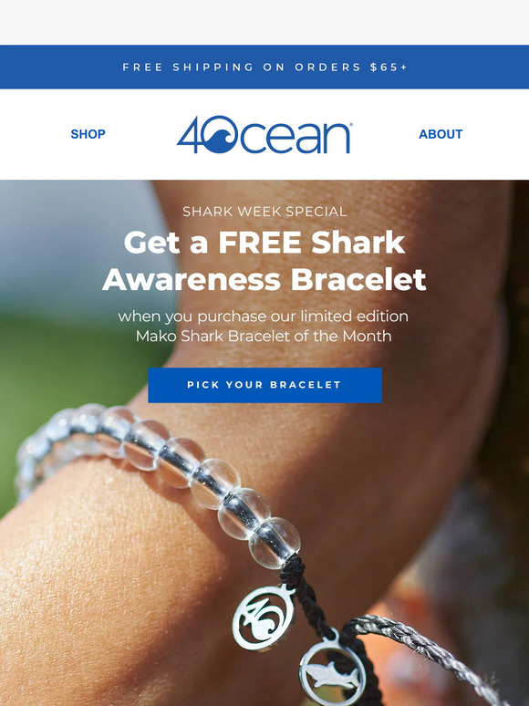 4ocean: 🦈 Pick Your FREE Shark Bracelet | Milled