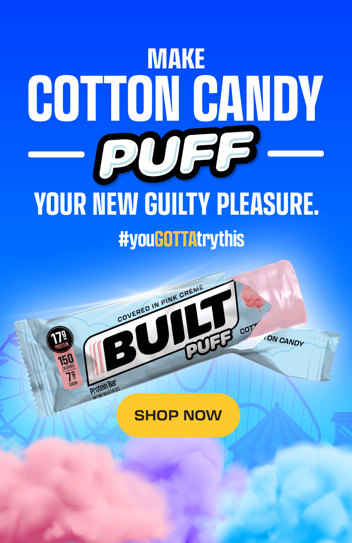 Built Bar: NEW Cotton Candy BUILT Puffs! | Milled