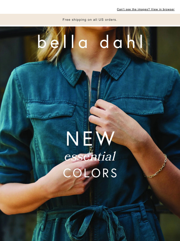 Bella Dahl: Introducing New Colors In The Essentials Collection | Milled