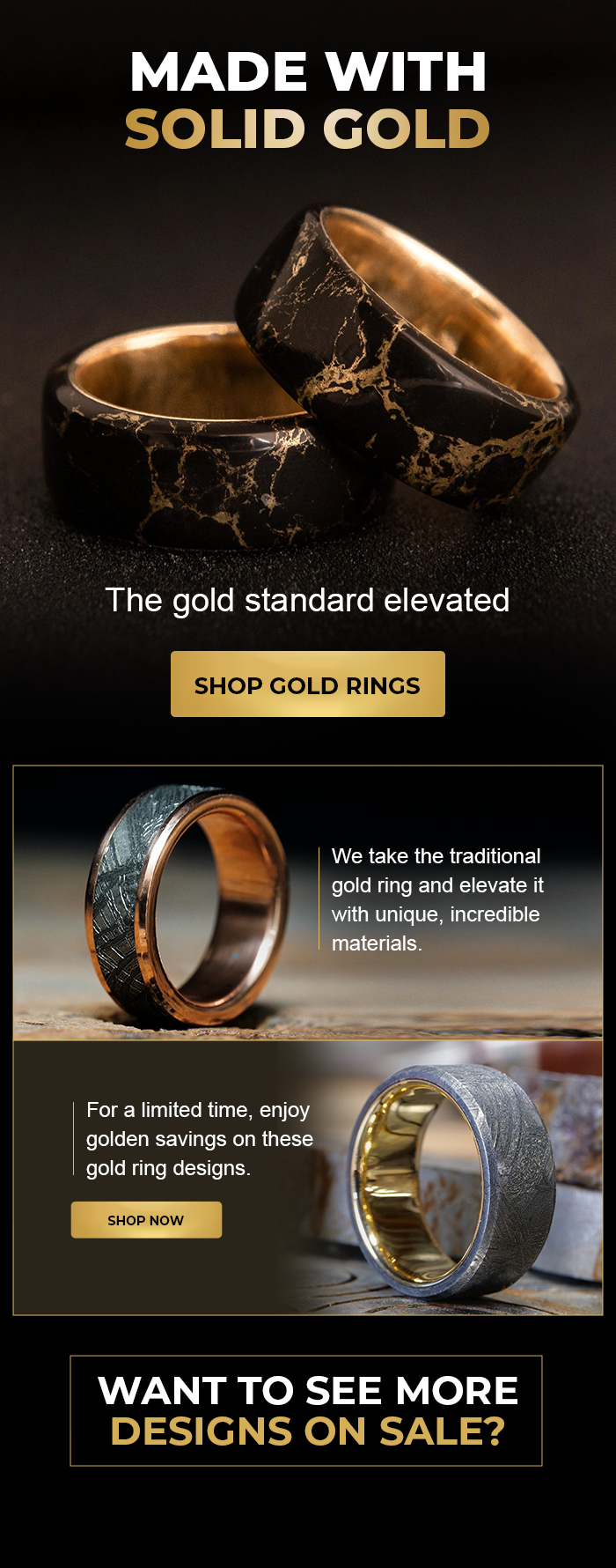 Patrick Adair Designs: These rings are gold! | Milled