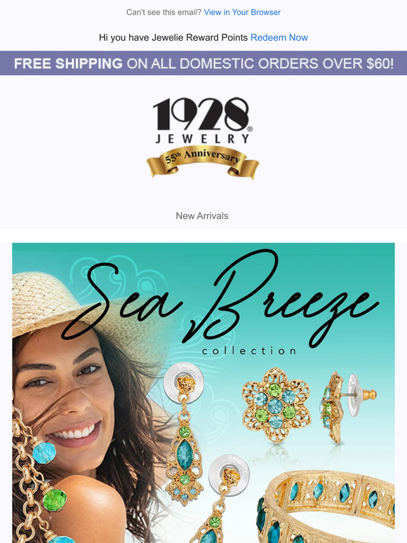 1928 Jewelry: Embrace the Sea Breeze Collection 🌊 | Milled