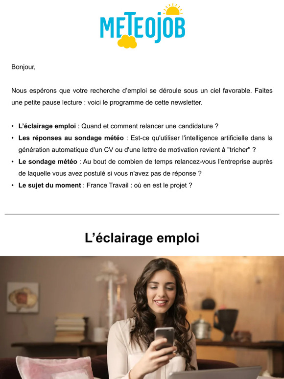 Meteojob: Quand et comment relancer une candidature ? | Milled Meteojob: Quand et comment relancer une candidature ? | Milled