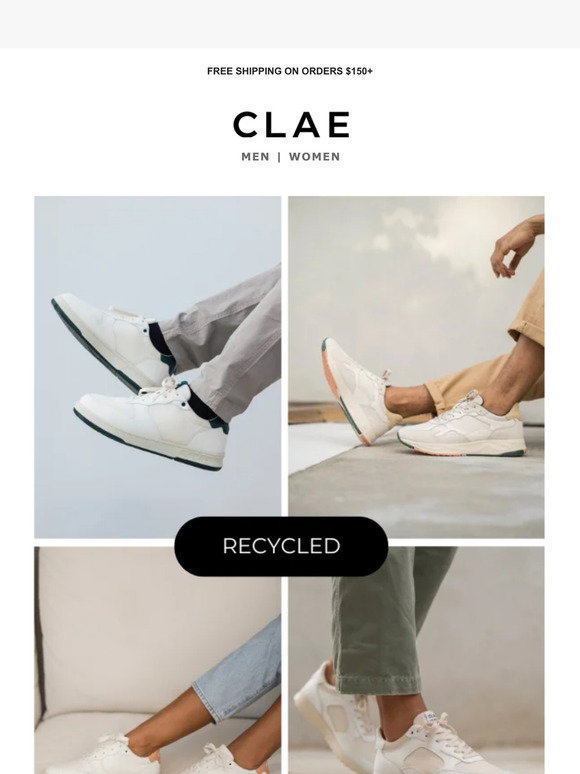 CLAE: Recycling. Footwear that Evolves and Endures. | Milled