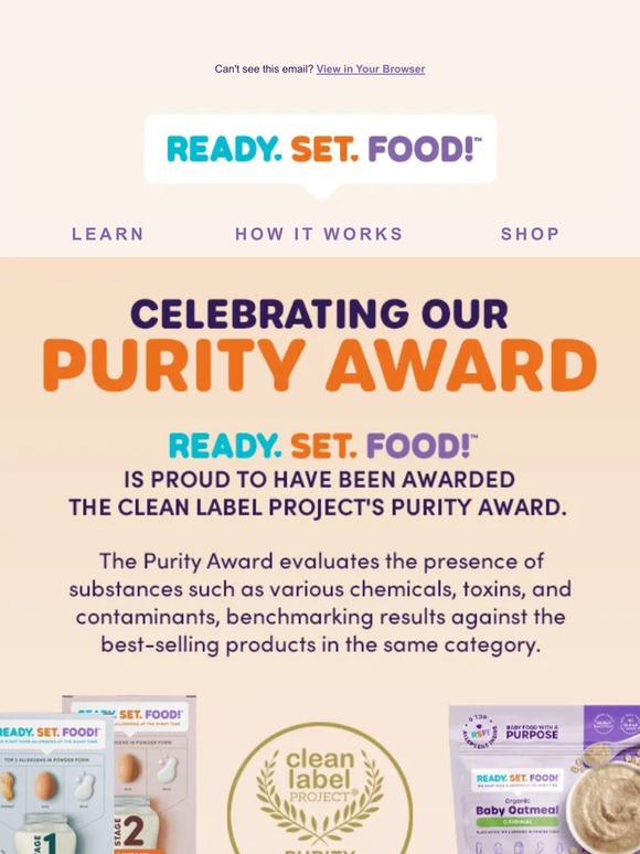 Ready Set Food: Safety First: Our Purity Award Win | Milled