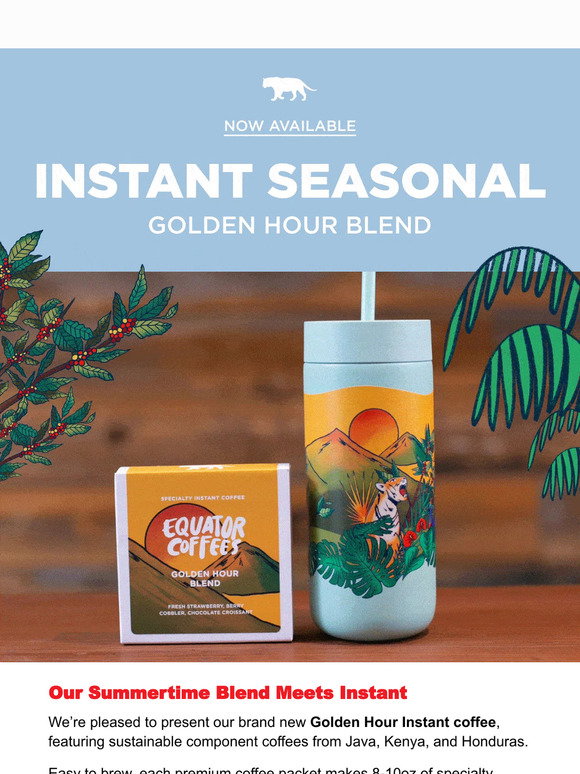 Equator Coffees: Meet our Summertime Instant Coffee ☀️ | Milled
