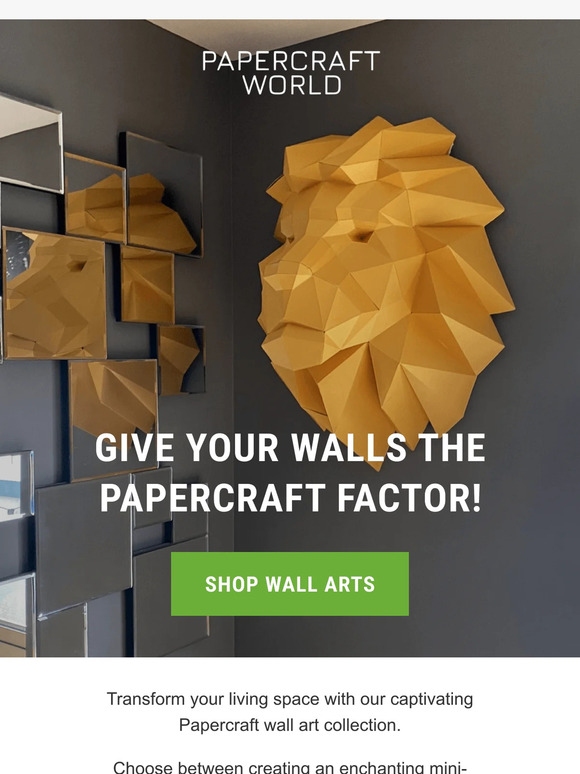 PaperCraft World: Bring your walls to life with Papercraft wall decors ...