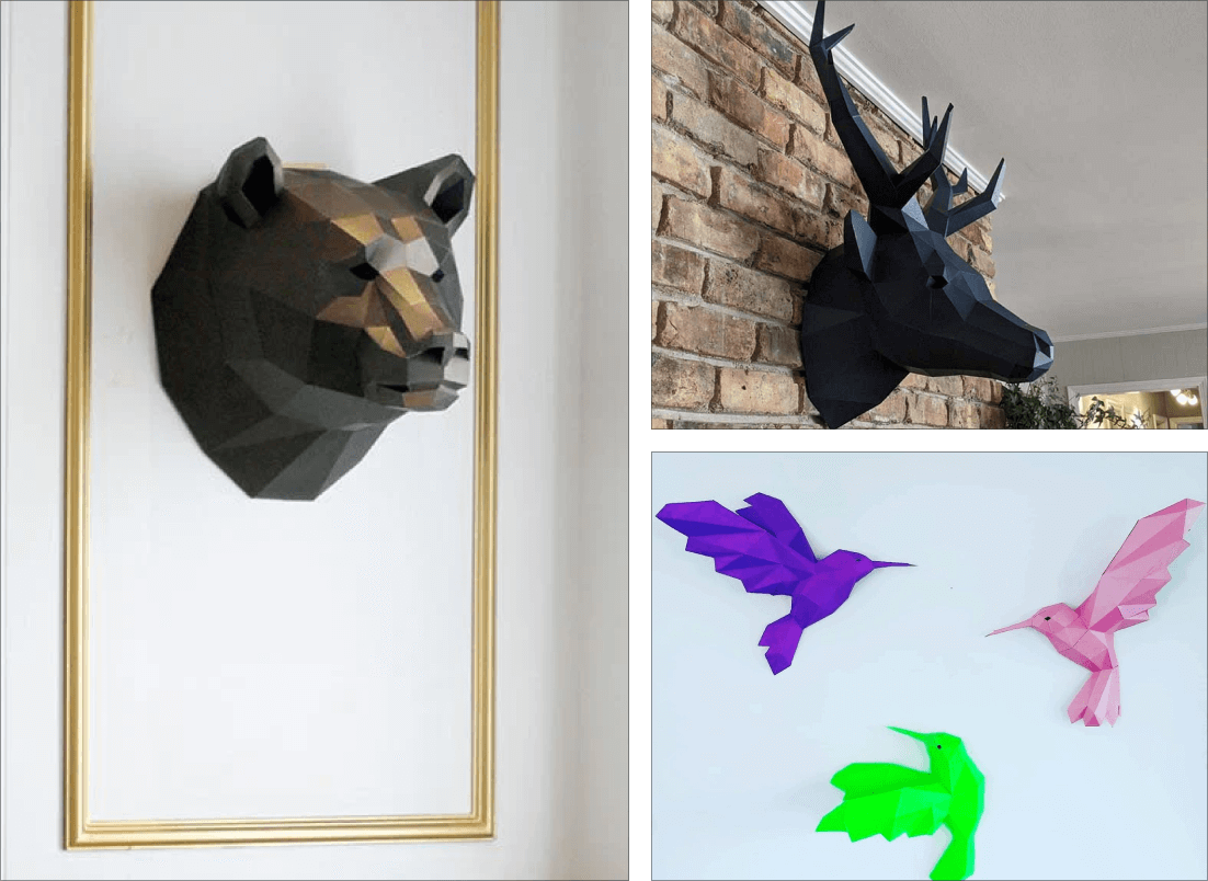 PaperCraft World: Bring your walls to life with Papercraft wall decors ...