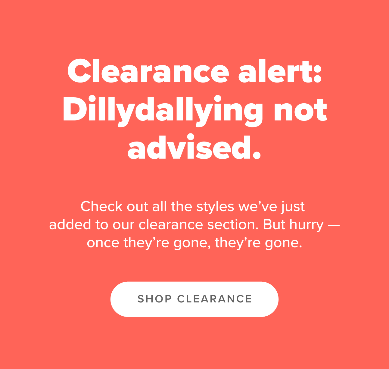 Article: New clearance styles added | Milled