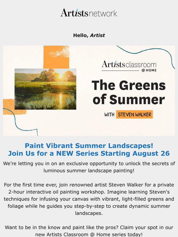 Artists Network: Unlock the Secret to Painting Vibrant Summer Greens 🍃 ...