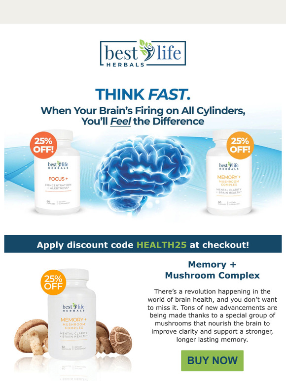 Best Life Herbals: Take Your Memory & Alertness to New Heights | Milled