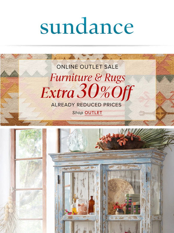 Sundance: 3 days Only: Enjoy Extra 30% Off Furniture & Rugs. | Milled