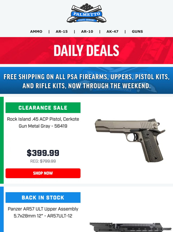 Palmetto State Armory: Free Shipping On PSA Uppers, Rifle Kits, Pistol ...