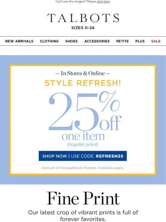 Talbots: Our Most-Loved NEW Prints REVEALED! | Milled