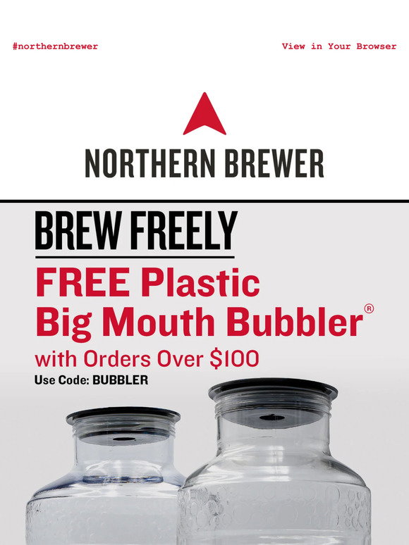 Northern Brewer: Brew More Beer with a FREE Big Mouth Bubbler! | Milled