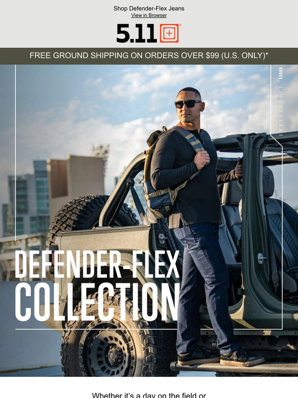 5.11 Tactical: Defender-Flex Jeans 👖 Next-gen denim! | Milled