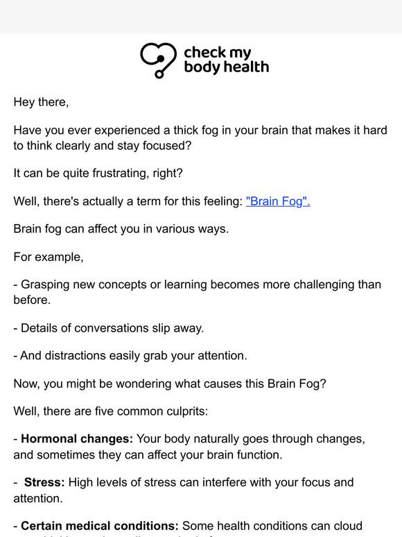 Check My Body Health USA: a TIRED unfocused brain, what's the reason ...