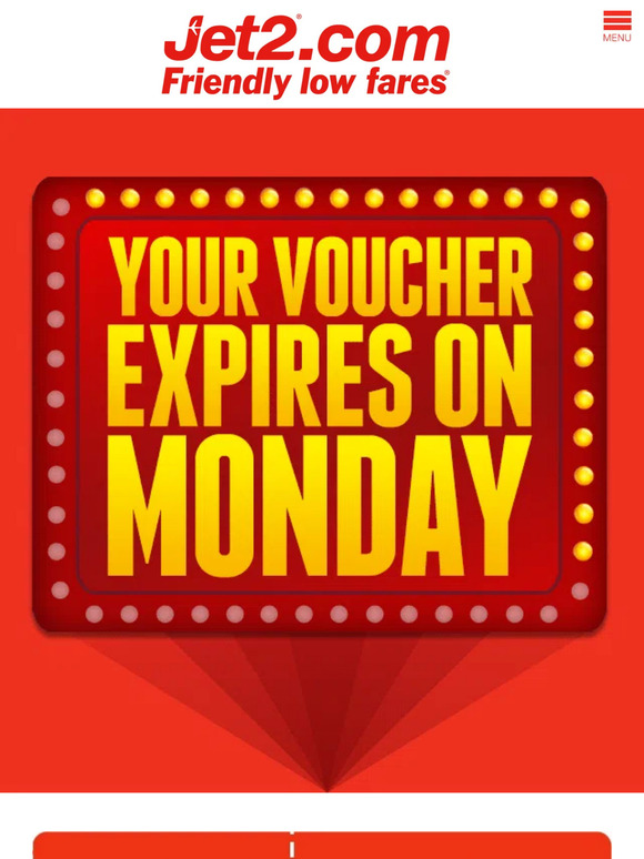 Jet2: Your voucher expires on Monday | Milled