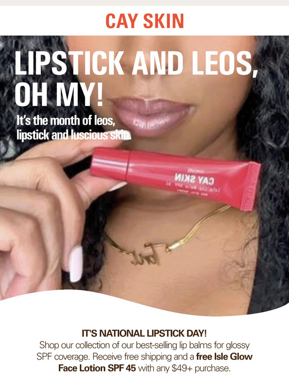 Cay Skin: Pucker Up for National Lipstick Day 🫦 | Milled