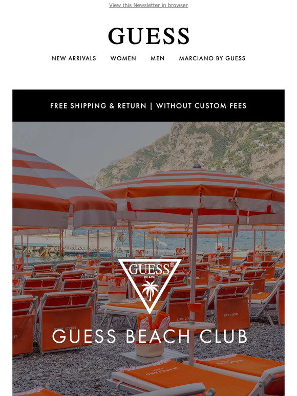 GUESS: Welcome to GUESS Beach Club | Milled