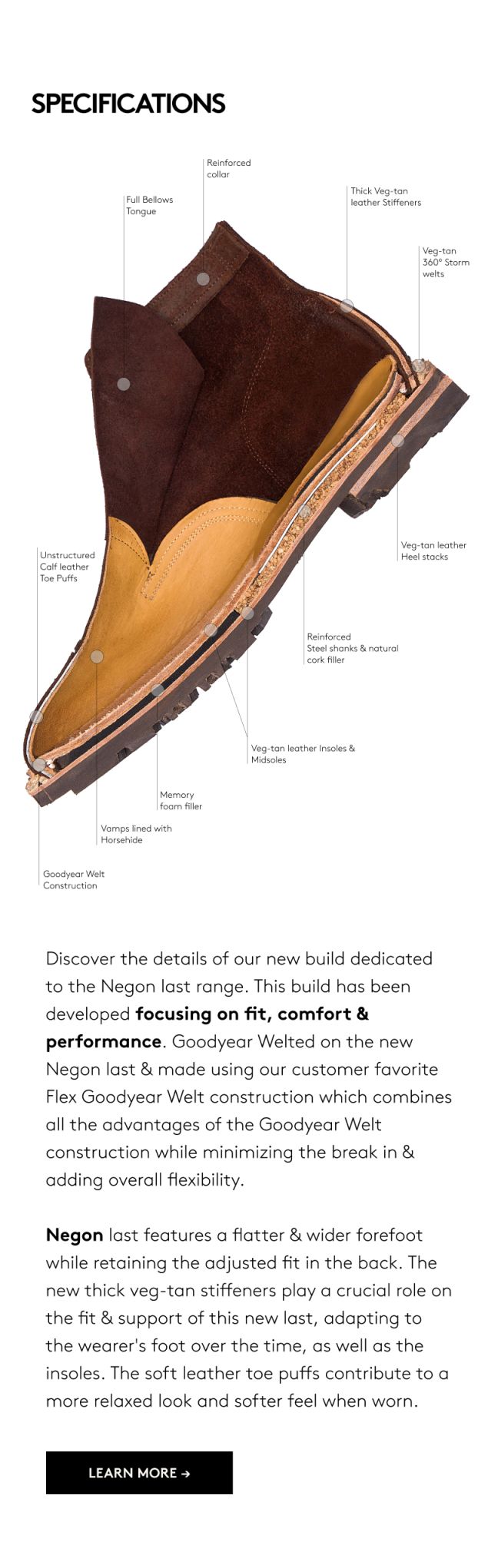 Meermin Shoes: The Negon Workboot in Shell Cordovan | Milled