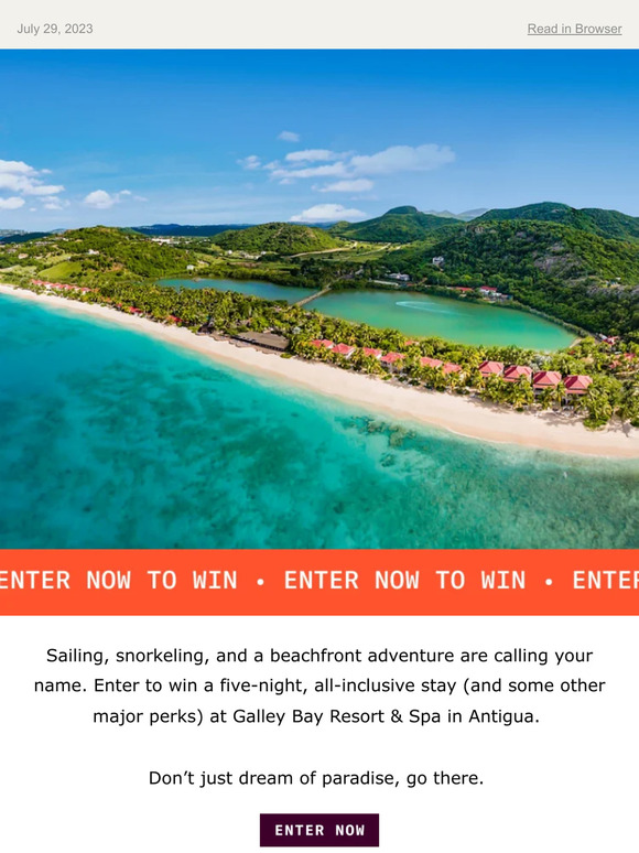 theSkimm: The Caribbean is calling. Win a free trip. | Milled
