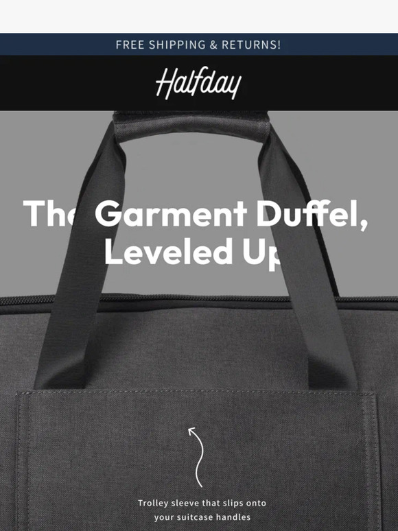 Halfday Travel: All New Features: The Reimagined Duffel | Milled